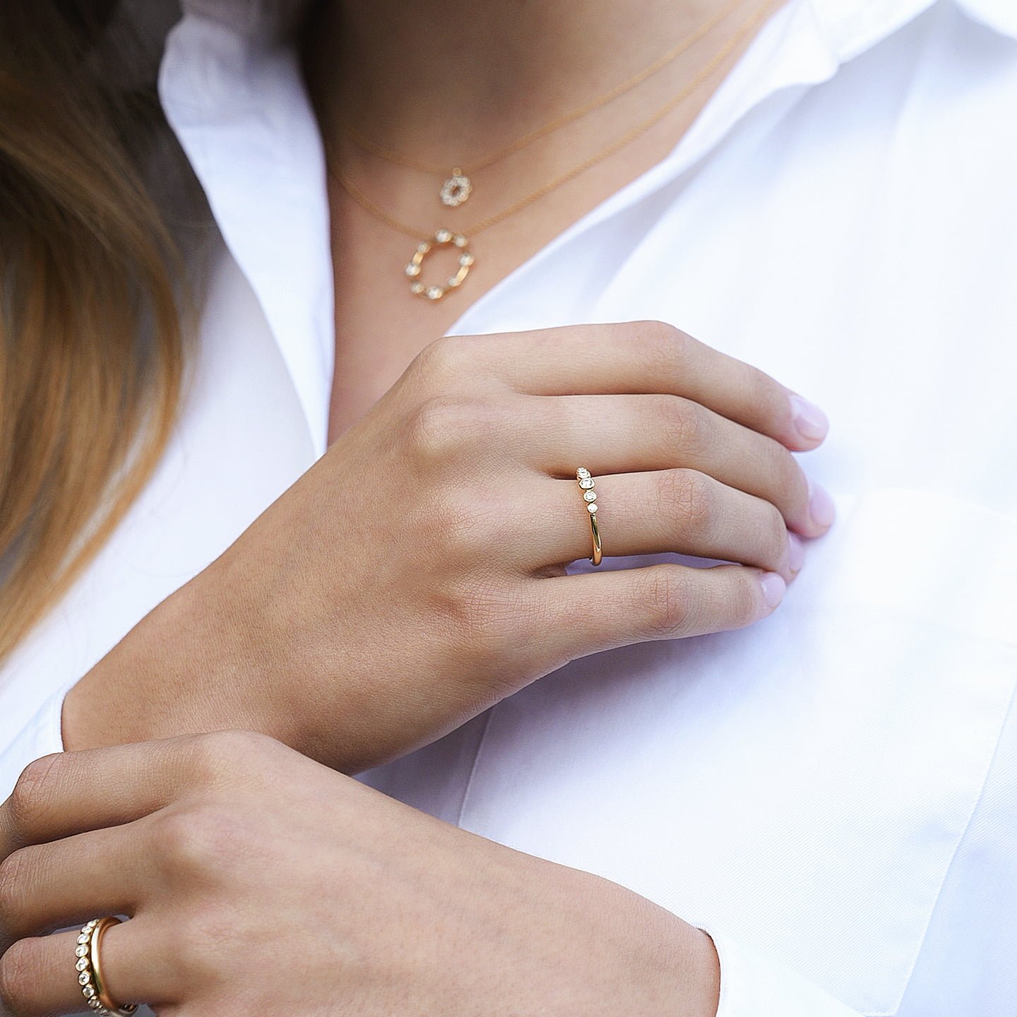 LUMA Ring with Diamond - TAURUS JEWELS