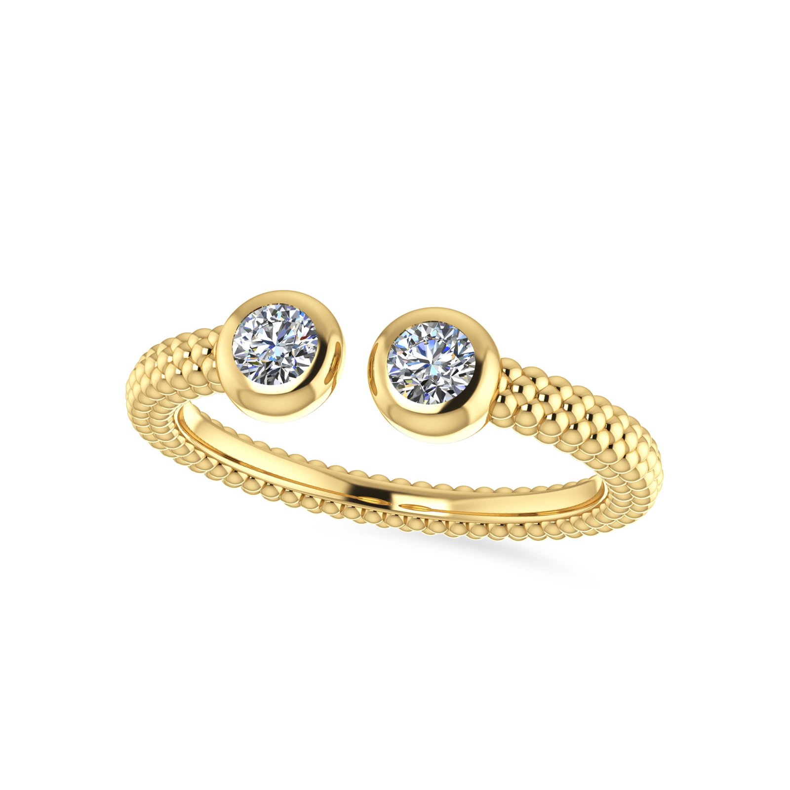 NEVER ENDING STORY TWO DIAMONDS RING - TAURUS JEWELS